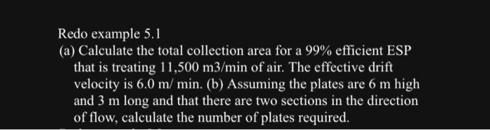 Solved Redo example 5.1 a) Calculate the total collection | Chegg.com