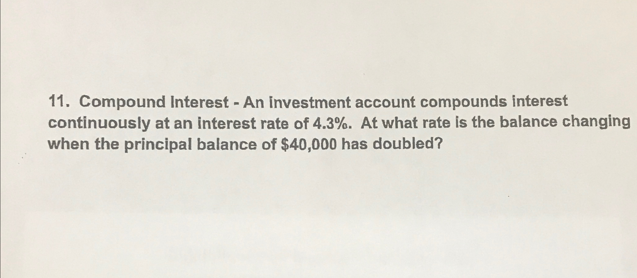 Solved Compound Interest - ﻿An investment account compounds | Chegg.com
