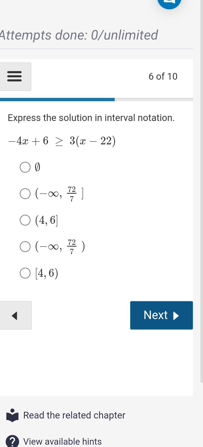 Solved Attempts done: 0/unlimited 5 of 10 Express the | Chegg.com