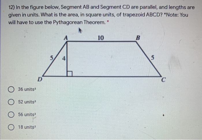 Solved 12) In the figure below, Segment AB and Segment CD | Chegg.com