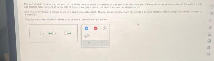 Solved The net electric force acting on each of the three | Chegg.com