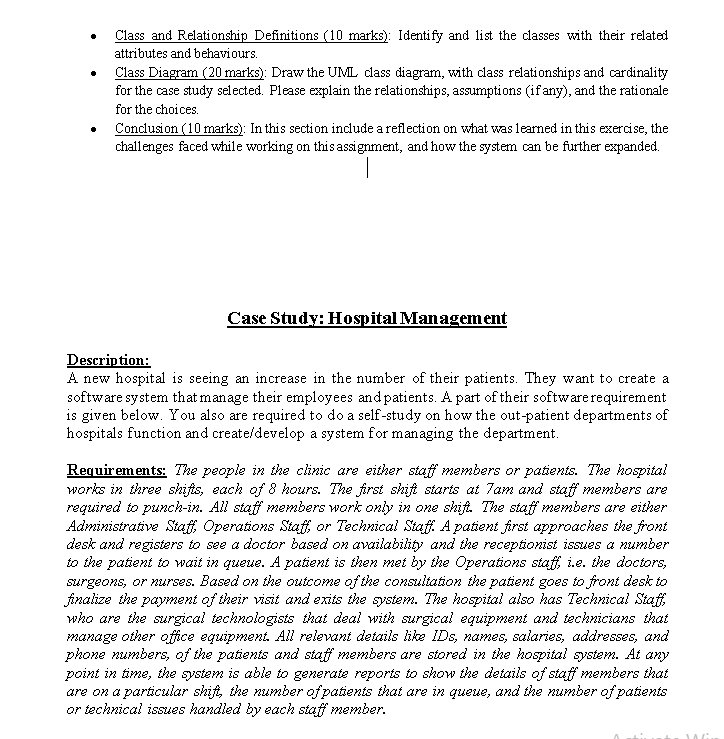 Solved Class and Relationship Definitions (10 marks): | Chegg.com Solved Class and Relationship Definitions (10 marks): | Chegg.com