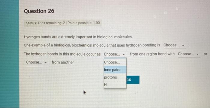 Solved Question 26 Status: Tries remaining: 21 Points | Chegg.com