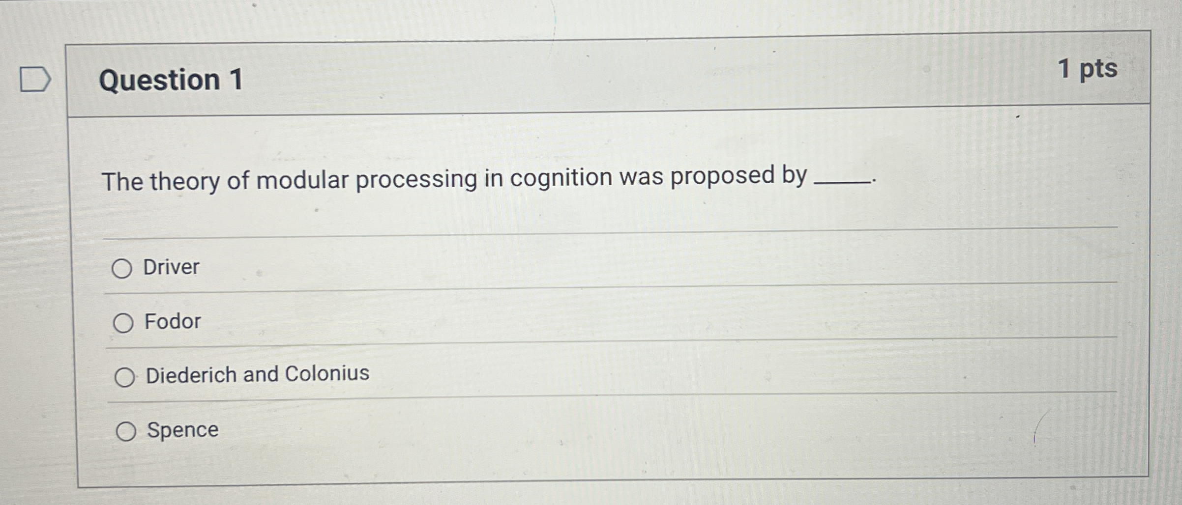 Solved Question 11 ptsThe theory of modular processing in | Chegg.com Solved Question 11 ptsThe theory of modular processing in | Chegg.com