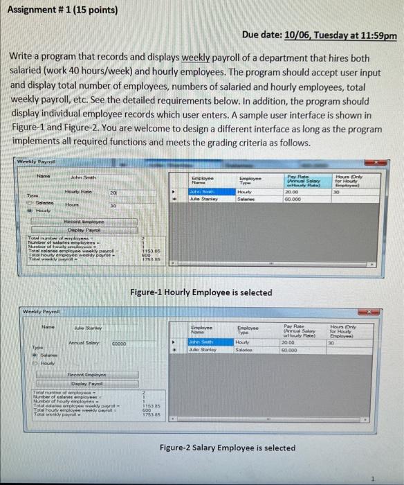 Due date: 10/06, Tuesday at 11:59pm Write a program | Chegg.com