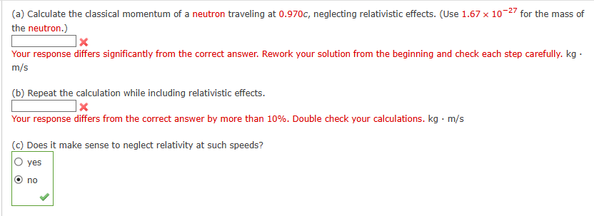 Solved (a) ﻿Calculate the classical momentum of a neutron | Chegg.com