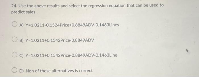 Solved Using ANOVA table above please compute 21. MSTR | Chegg.com