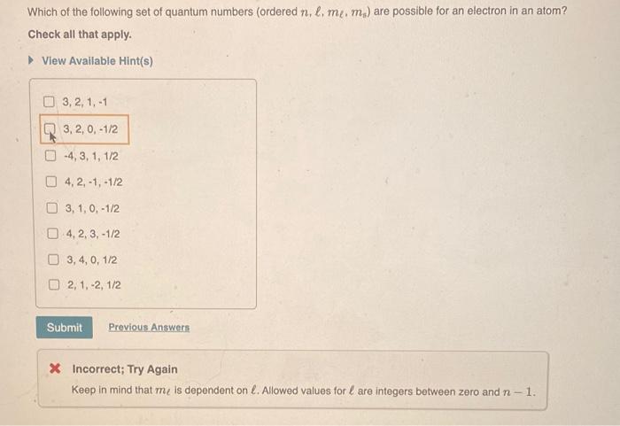 Solved Learning Goal: To learn the restrictions on each | Chegg.com