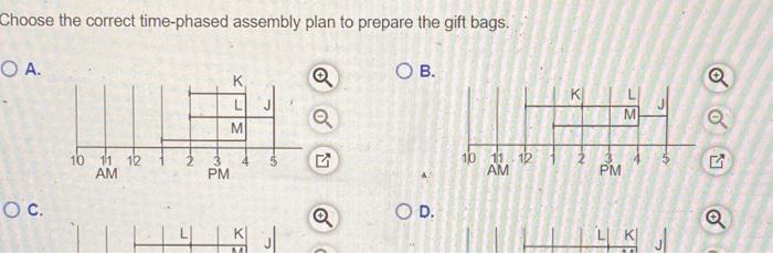Solved C. D. E AM [Choose the correct time-phased assembly | Chegg.com