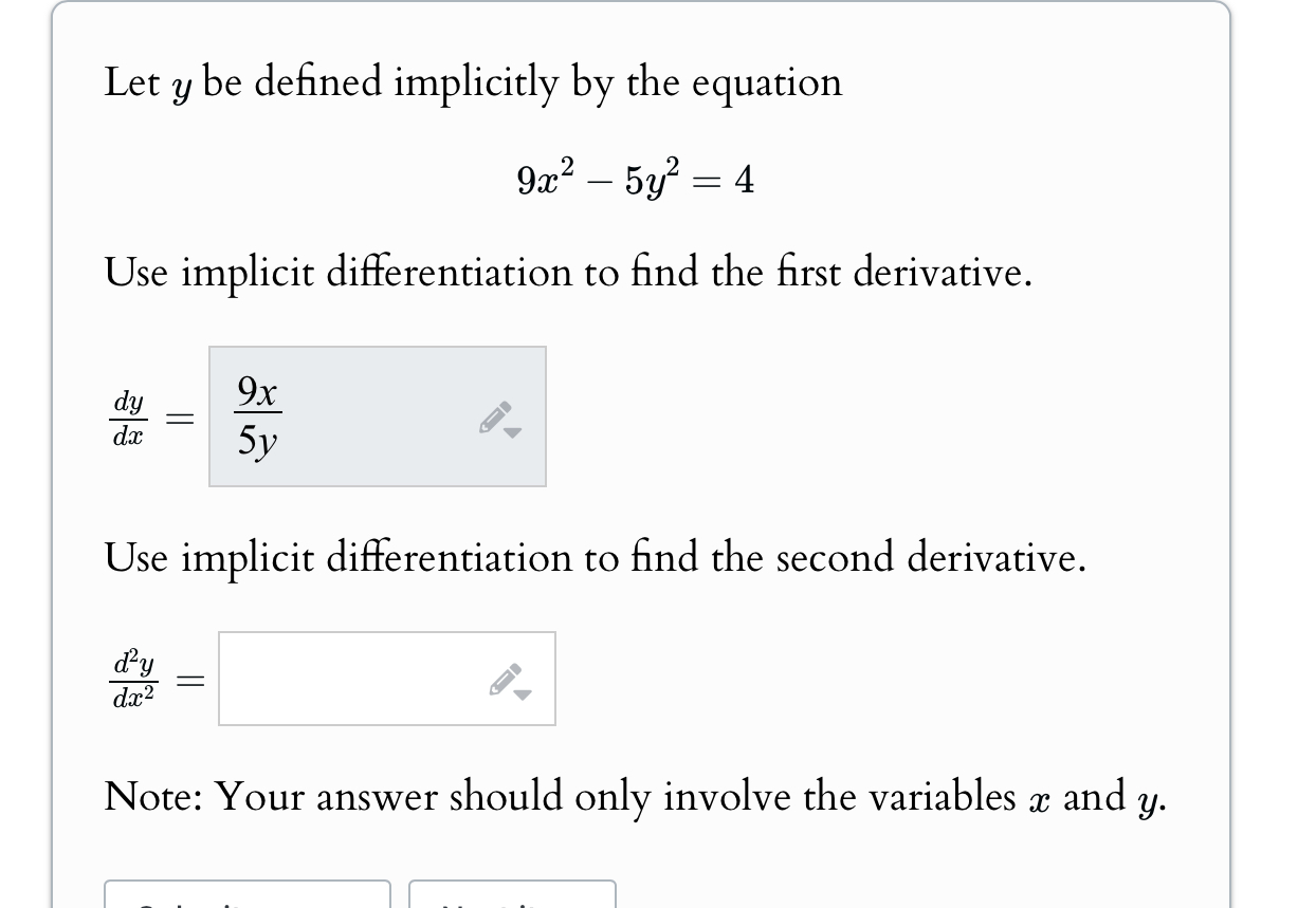 Solved Let y ﻿be defined implicitly by the | Chegg.com