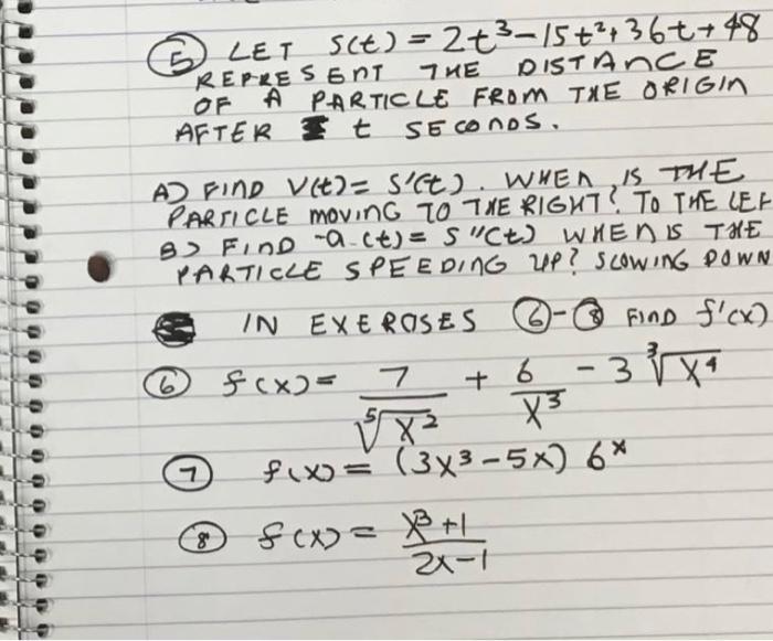 Solved = ② LET SCE) = 2t²-15 +²+36 ++48 REPRESENT THE | Chegg.com