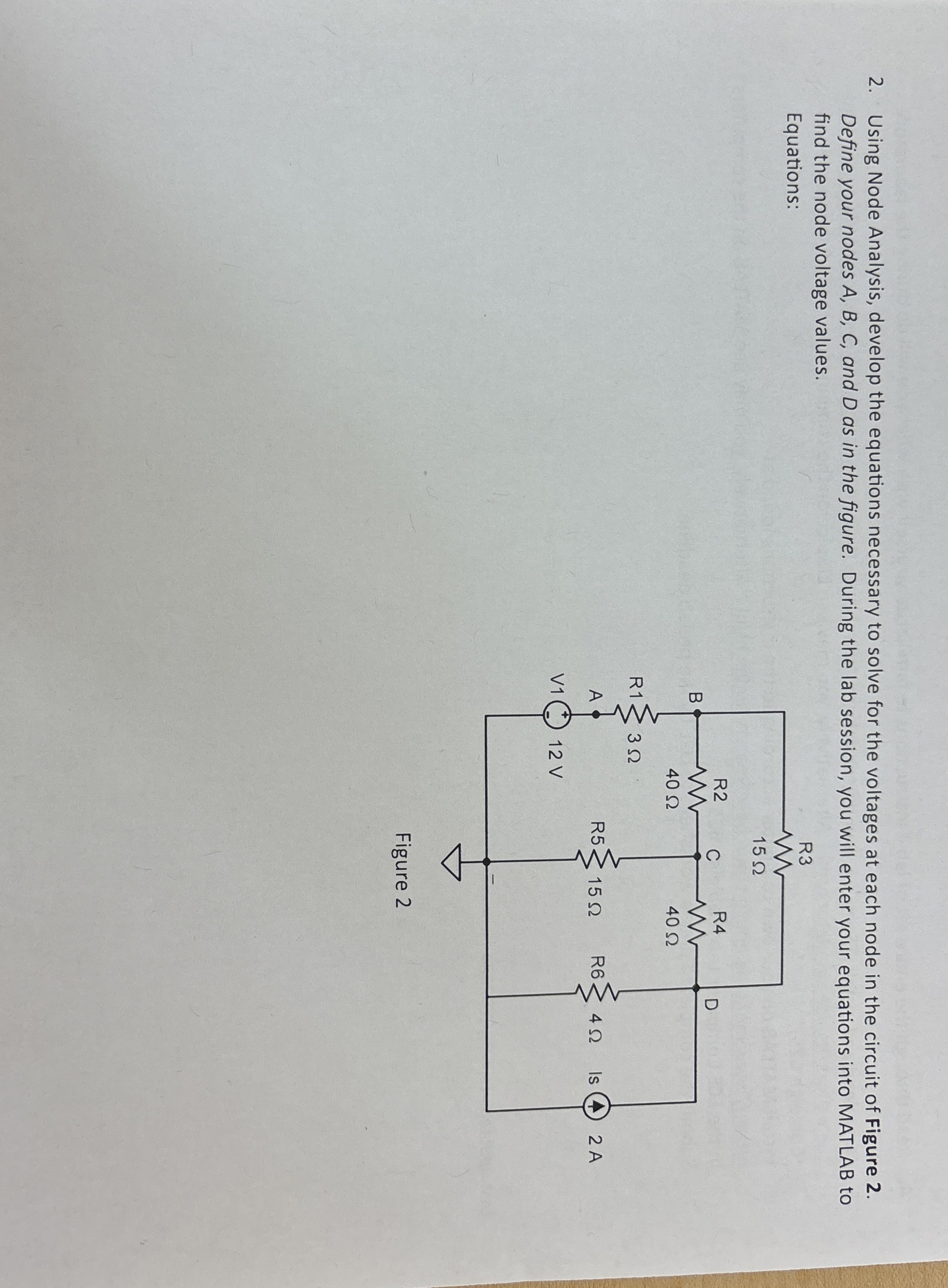 Solved Using Node Analysis, develop the equations necessary | Chegg.com