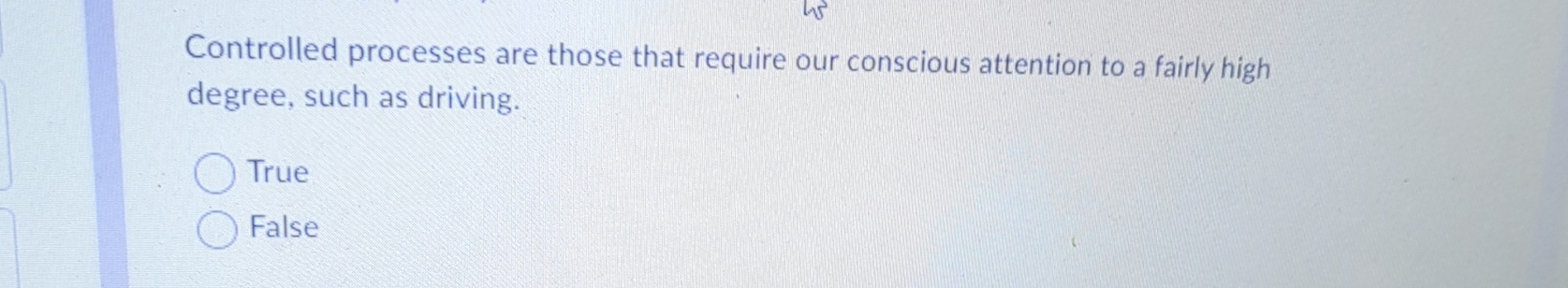 Solved Controlled processes are those that require our | Chegg.com
