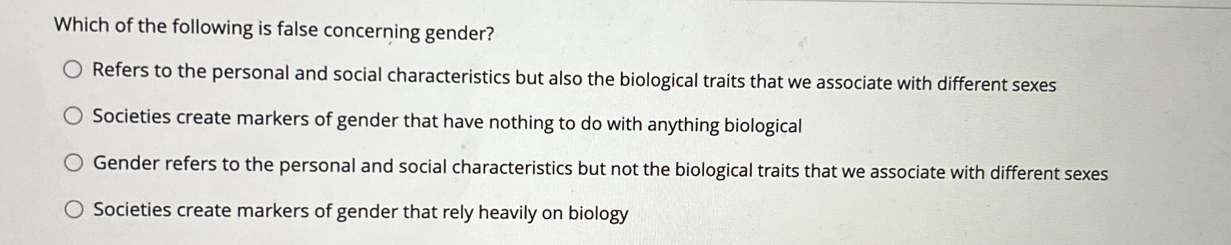 Solved Which of the following is false concerning | Chegg.com