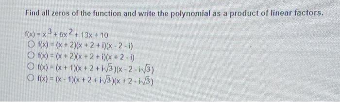 Solved Solve the polynomial equation. | Chegg.com