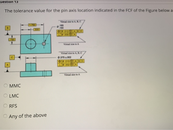 Solved Question 9 Using notes in coordinate tolerancing | Chegg.com