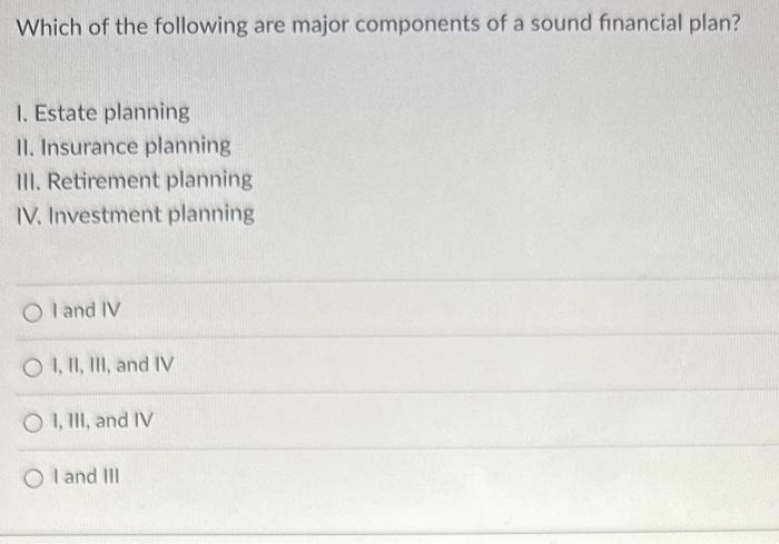 Solved Which of the following are major components of a | Chegg.com