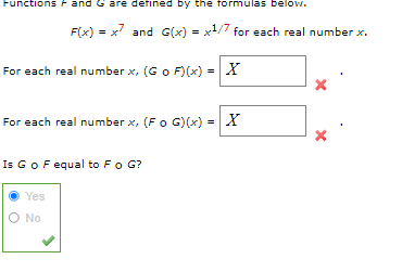 Solved Functions F and G are derined by the formulas below. | Chegg.com
