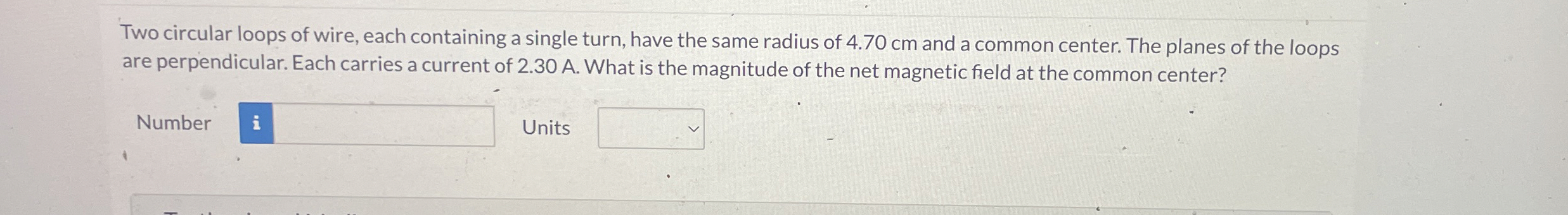 Solved Two circular loops of wire, each containing a single | Chegg.com
