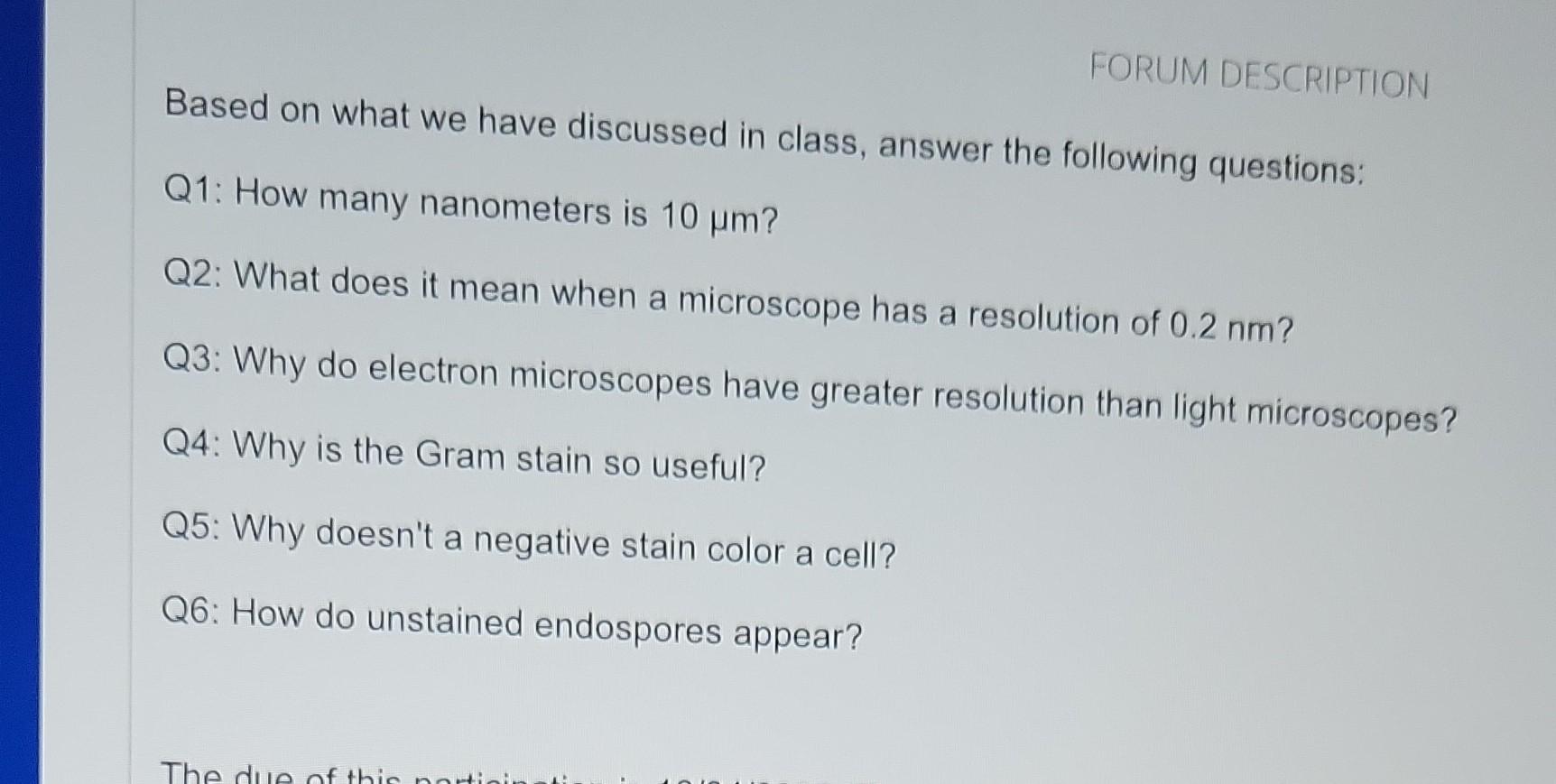 FORUM DESCRIPTION Based on what we have discussed in | Chegg.com