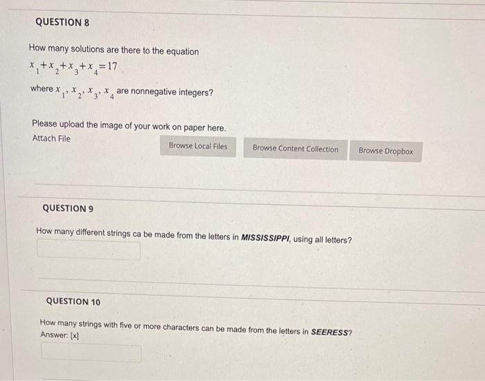 Solved How many solutions are there to the equation | Chegg.com