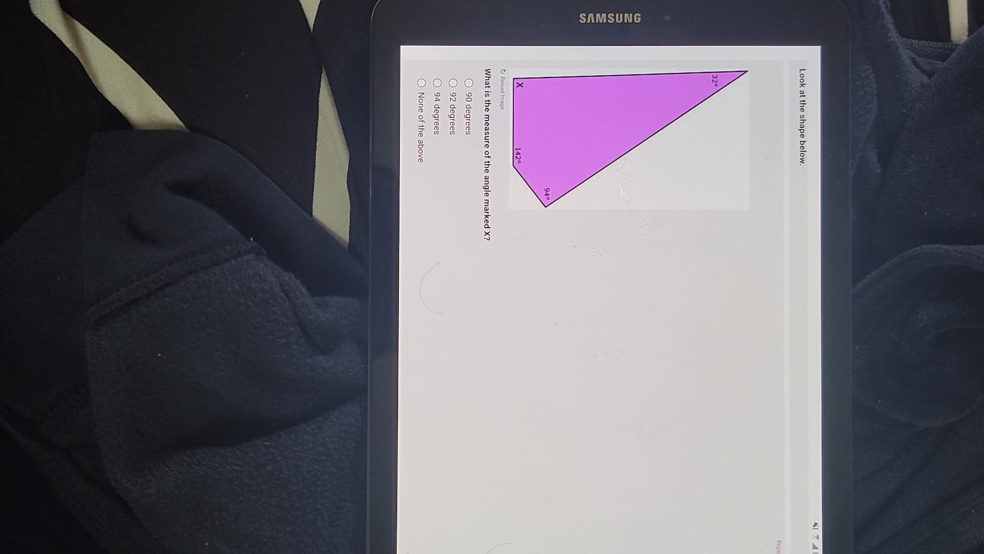 Solved Look at the shape below. What is the measure of the | Chegg.com