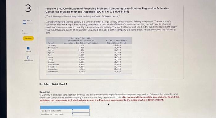 Solved Problem 6.42 Continuation of Preceding Problem; | Chegg.com