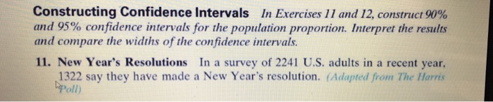 Solved Constructing Confidence Intervals In Exercises 11 and | Chegg.com Solved Constructing Confidence Intervals In Exercises 11 and | Chegg.com