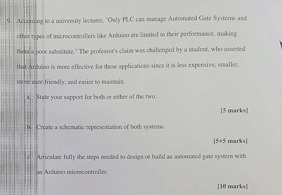 Solved According to a university lecturer, "Only PLC can | Chegg.com