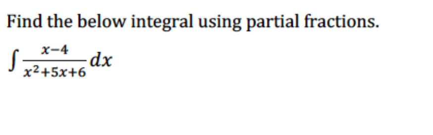 Solved Find the below integral using partial | Chegg.com