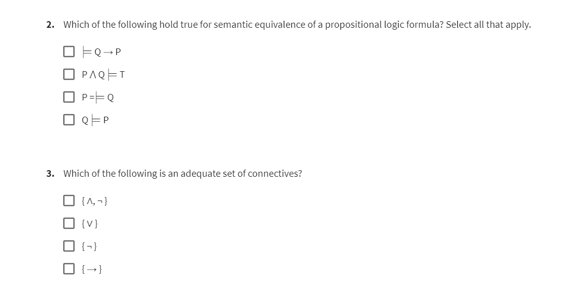 Solved Which of the following hold true for semantic | Chegg.com