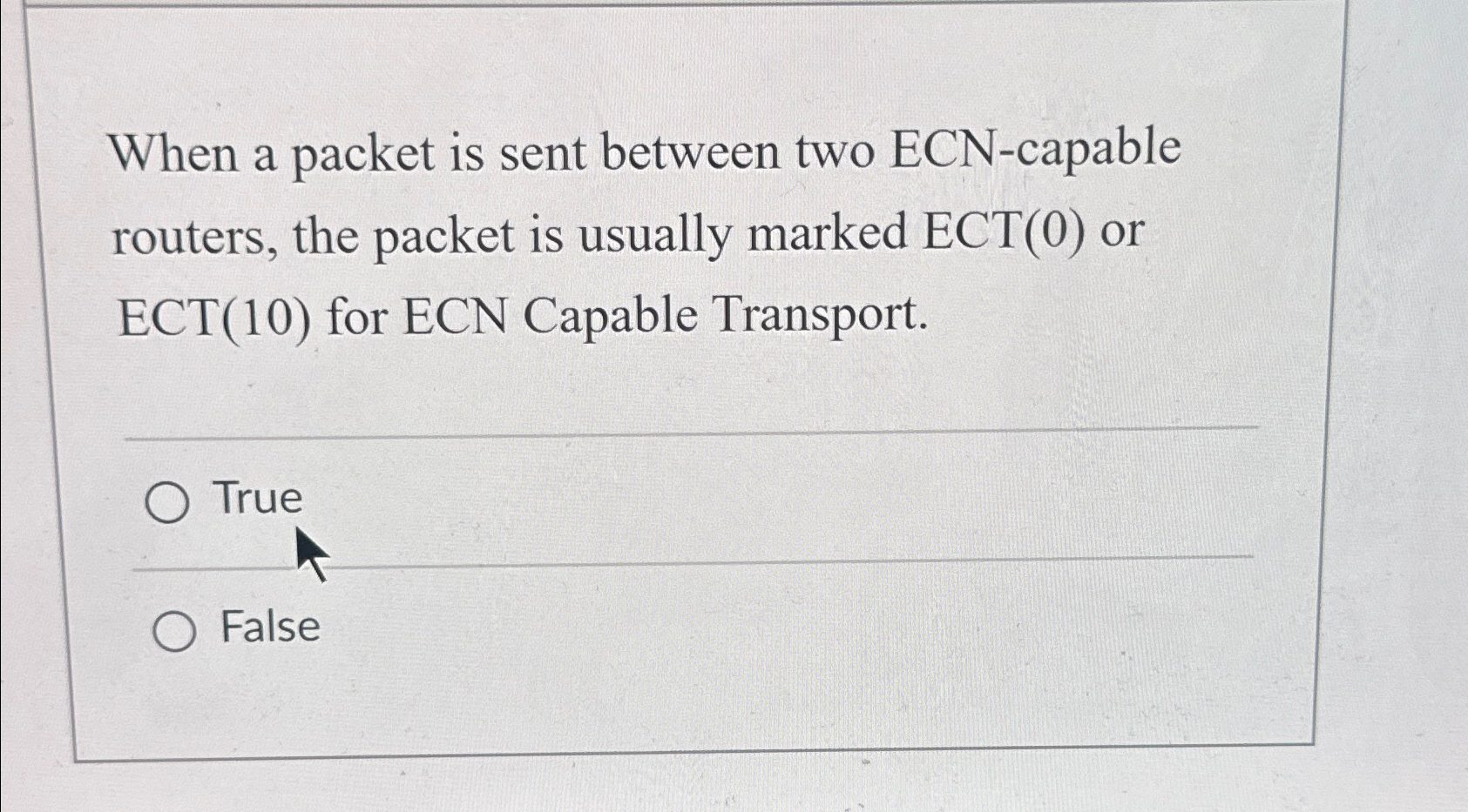 Solved When a packet is sent between two ECN-capable | Chegg.com