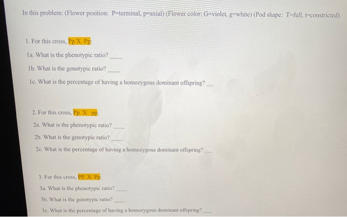 Solved In this problem: (Flower position: P-terminal, | Chegg.com