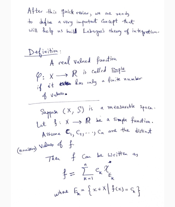 Definition: Areal valued function dix R is called | Chegg.com