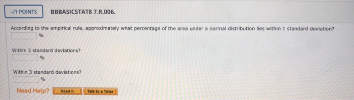 Solved -/1 POINTS BBBASICSTAT8 7.R.006. According to the | Chegg.com