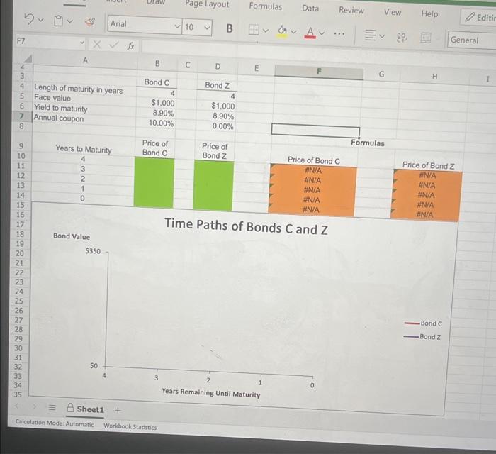 Solved Calculation Mode: Automatic Workbook Statistics.Excel | Chegg.com