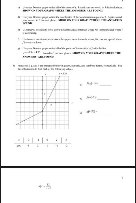 Solved Math 111Z - Precalculus 1: Functions Focus Problem | Chegg.com
