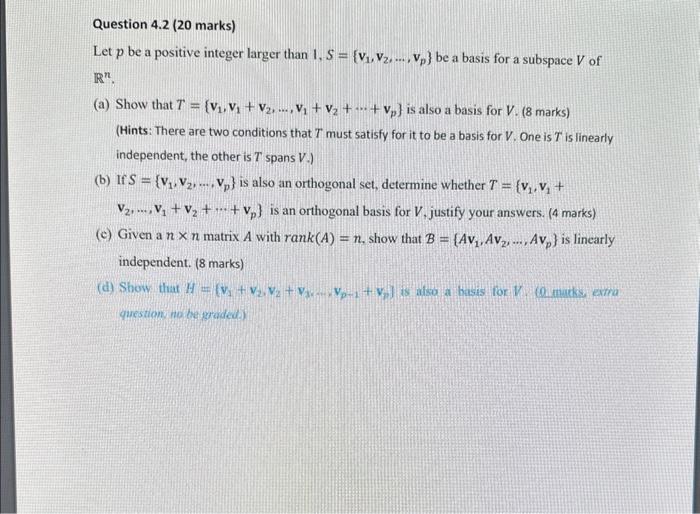 Solved Let p be a positive integer larger than | Chegg.com