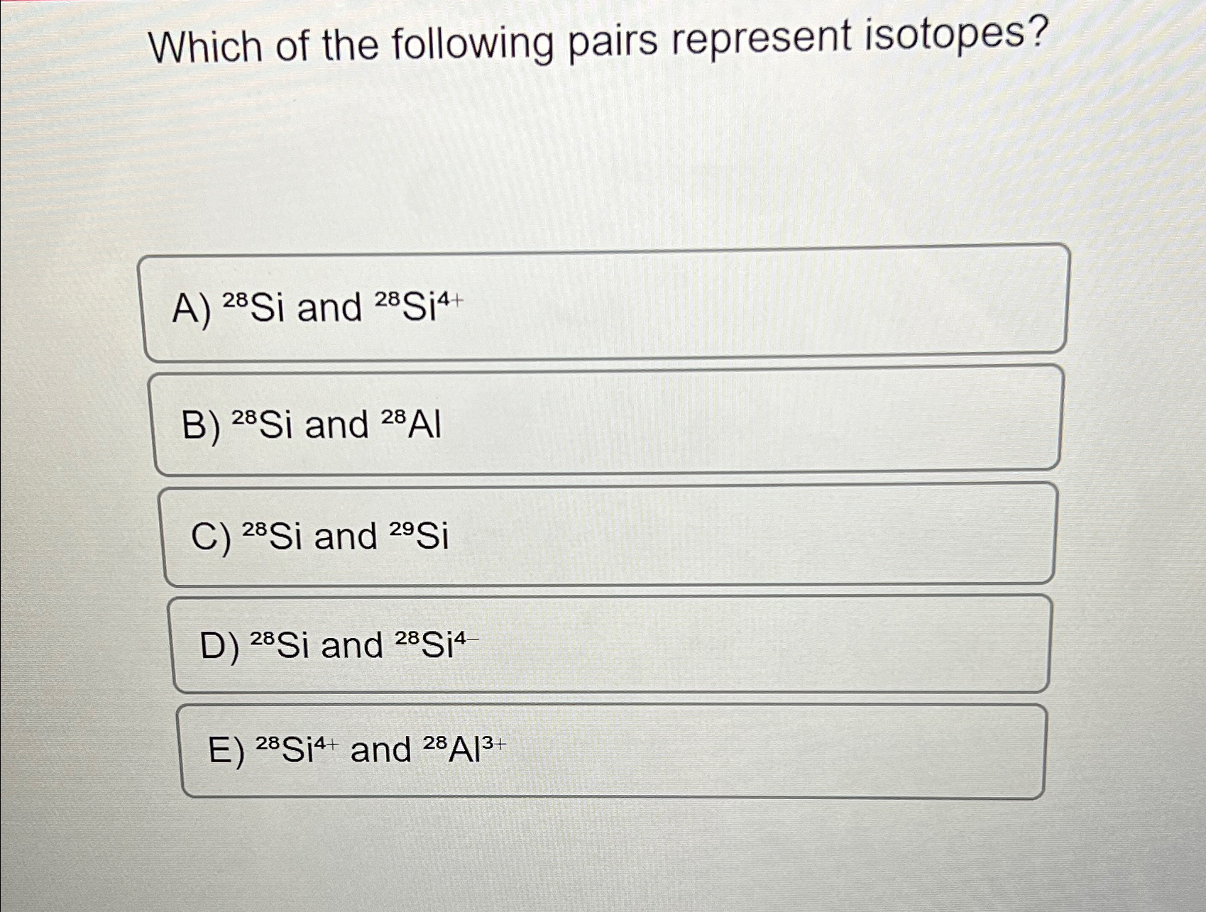 Solved Which of the following pairs represent | Chegg.com