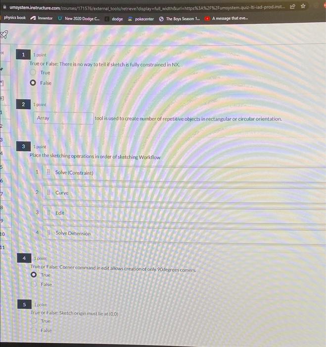 Solved 1 1 point True or False: There is no way to tell if | Chegg.com