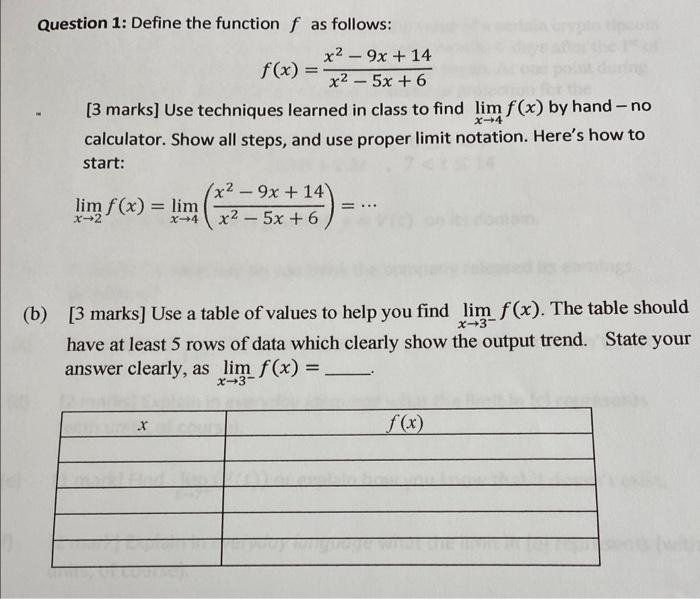 Solved Question 1: Define the function f as follows: | Chegg.com Solved Question 1: Define the function f as follows: | Chegg.com