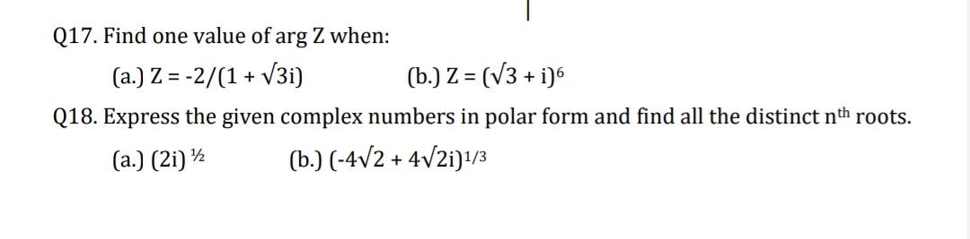 Solved (Chapter 1: Complex Numbers) Q1. Simplify: (a.) i | Chegg.com