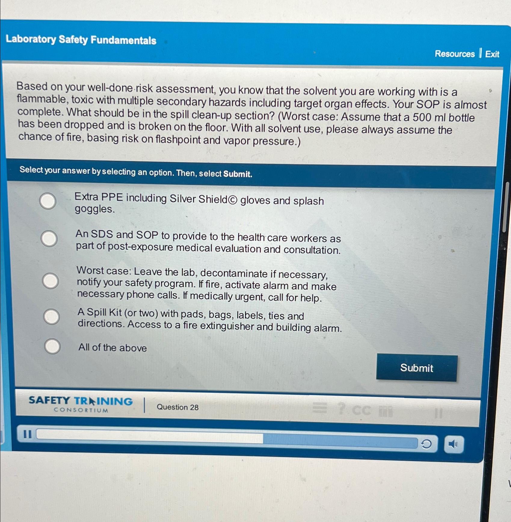 Solved Laboratory Safety FundamentalsResources | ﻿ExitBased | Chegg.com