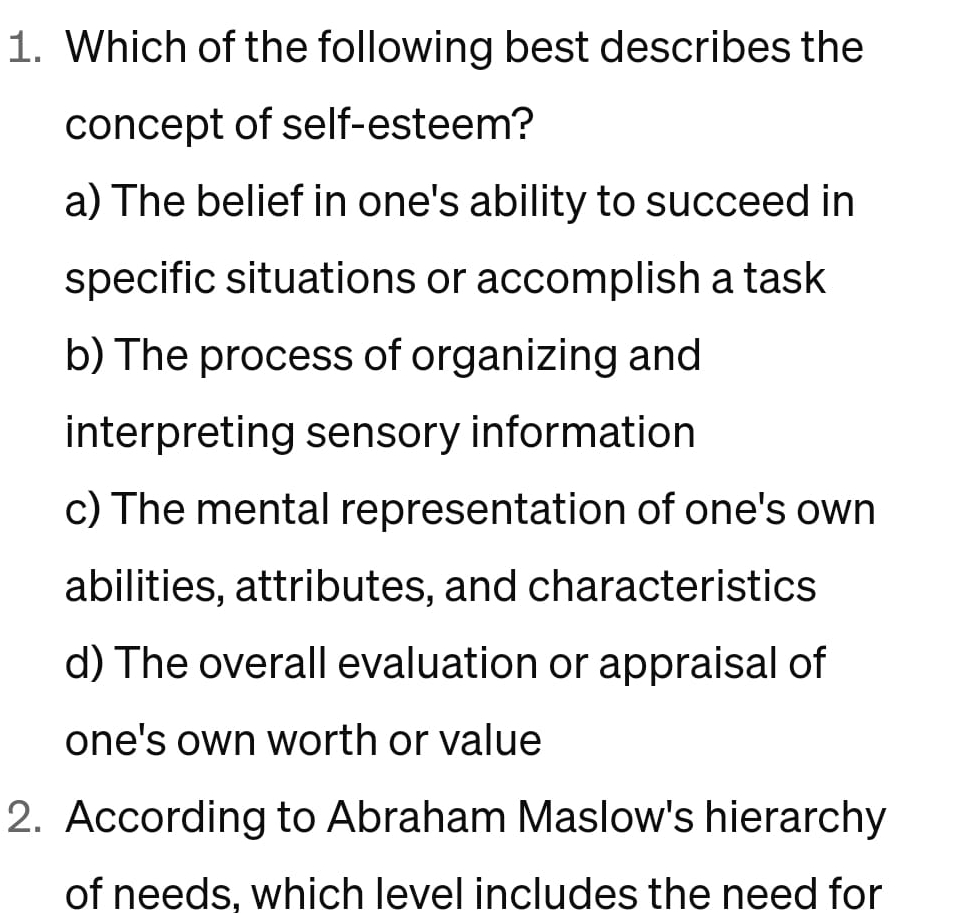 Which of the following best describes the concept of | Chegg.com