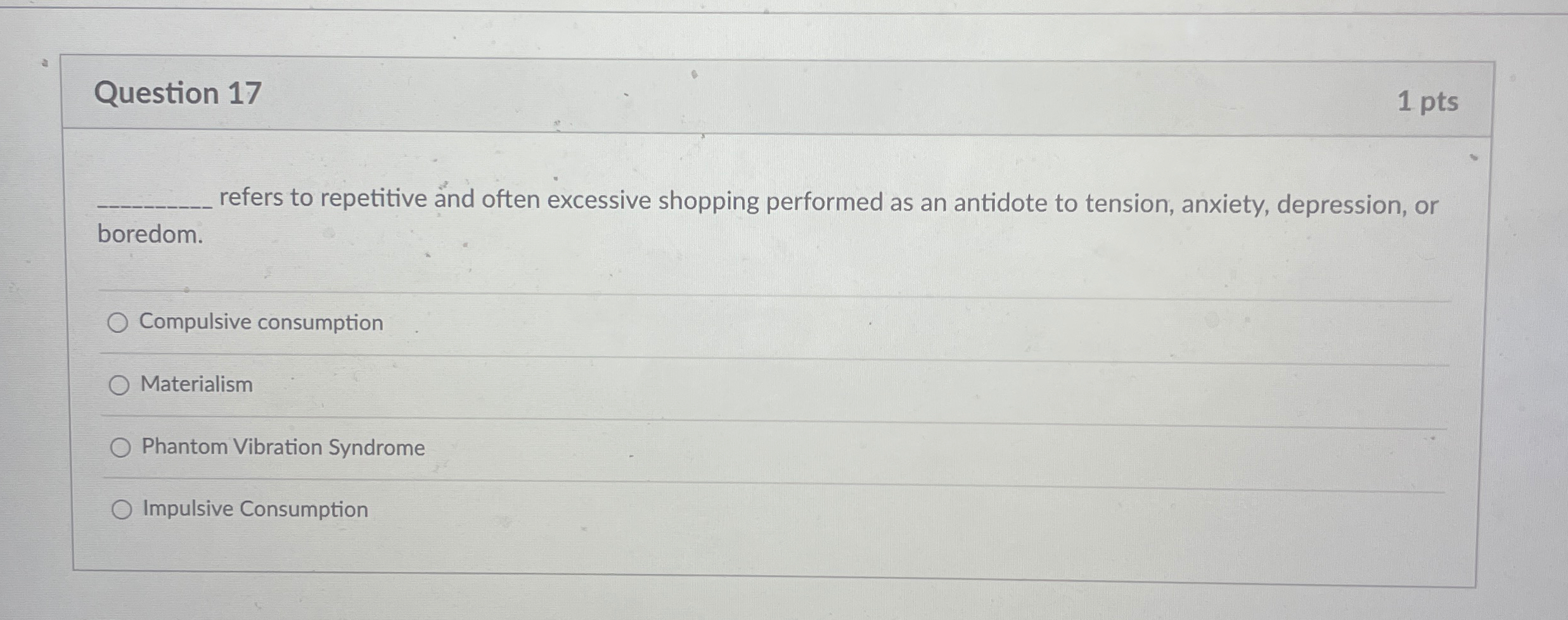 Solved Question 171 ﻿pts ﻿refers to repetitive and often | Chegg.com