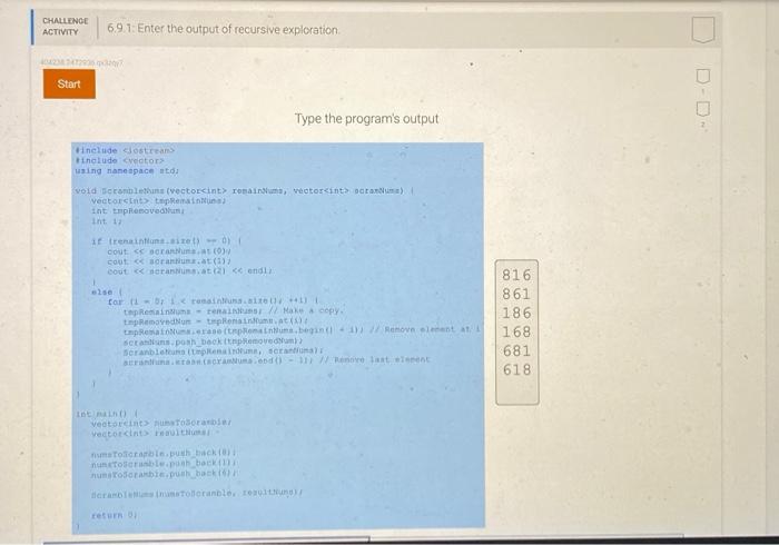 Type the program's output | Chegg.com Type the program's output | Chegg.com