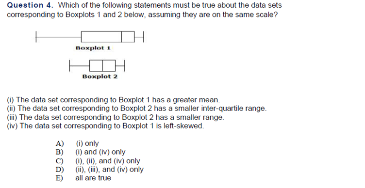 Solved Question 4. ﻿Which of the following statements must | Chegg.com