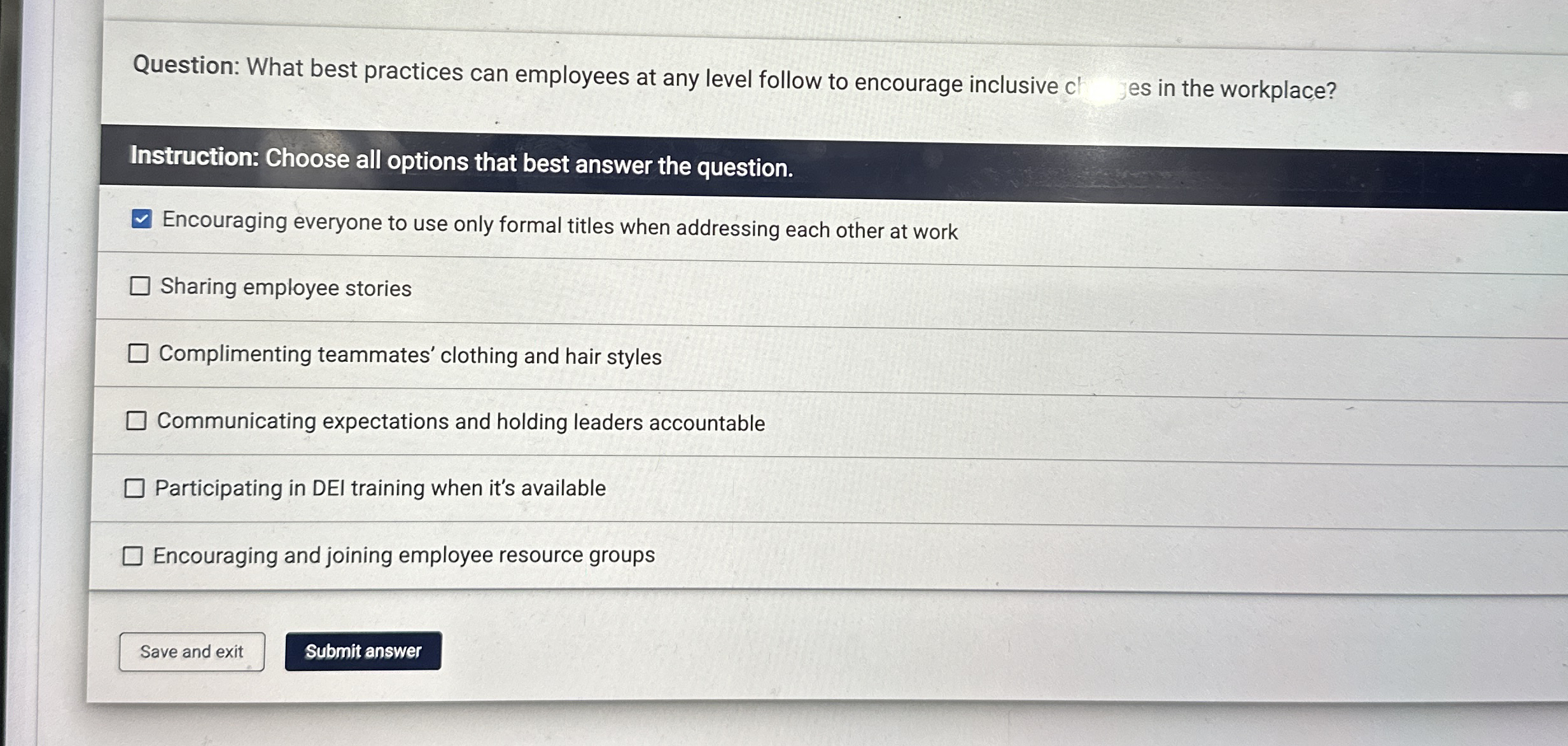 Solved Question: What best practices can employees at any | Chegg.com