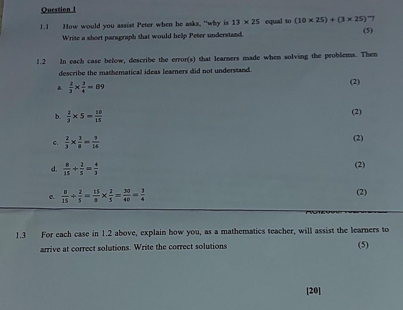 Solved 1.3 For each case in 1.2 above, explain how you, as a | Chegg.com