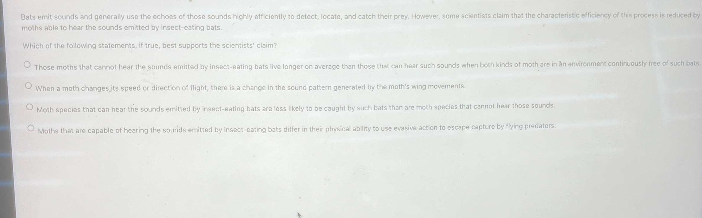 Solved Bats emit sounds and generally use the echoes of | Chegg.com